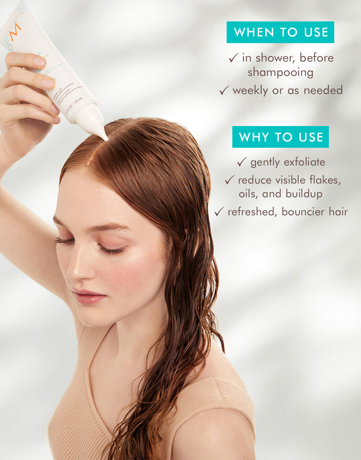 Purifying Pre-Wash Scalp Scrub for All Hair Types | Moroccanoil®