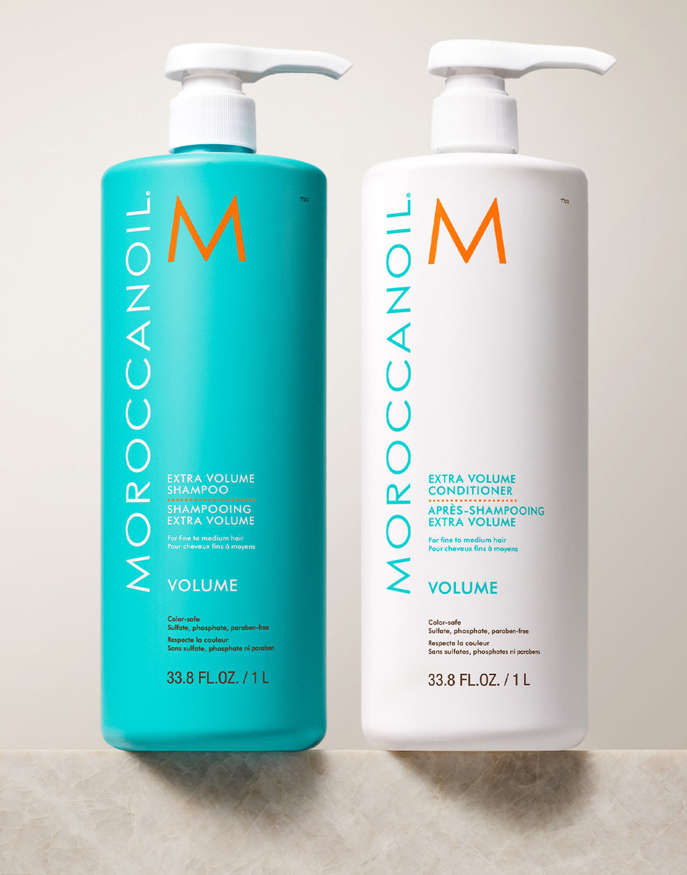 Extra Volume Shampoo & Conditioner Liter Bundle – Moroccanoil
